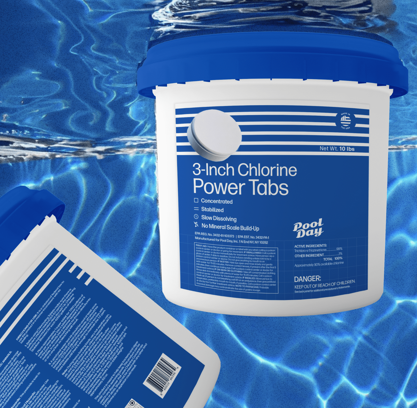 3-Inch Chlorine Tabs – Pool Day