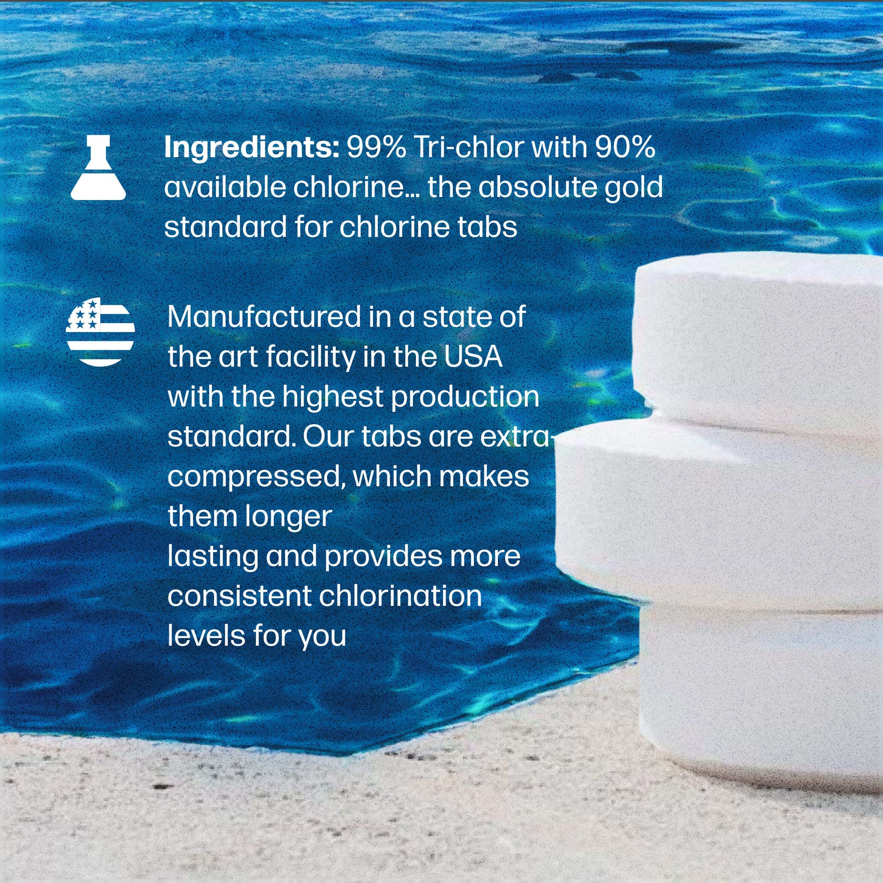 3-Inch Chlorine Tabs – Pool Day